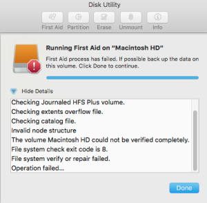 File System Check Exit Code is 8 - Atlanta Data Recovery Service | Data Savers LLC